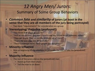 Psy 270 Group Dynamics Presentation (Jury Deliberation) Sp11 | PPT | Law