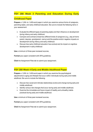 Psy 280 psy280 | PDF