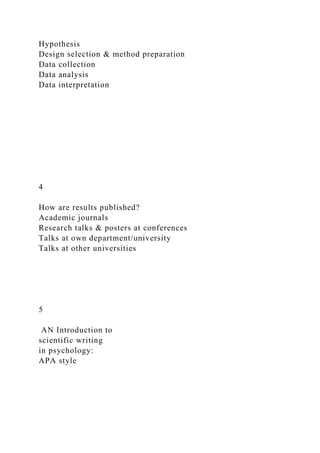 PSY 294 RESEARCH DESIGN &ANALYSIS IILECTURE 4Research Pr.docx