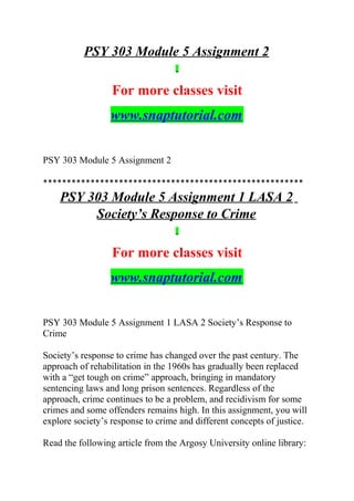 Psy 303 Enhance teaching-snaptutorial.com