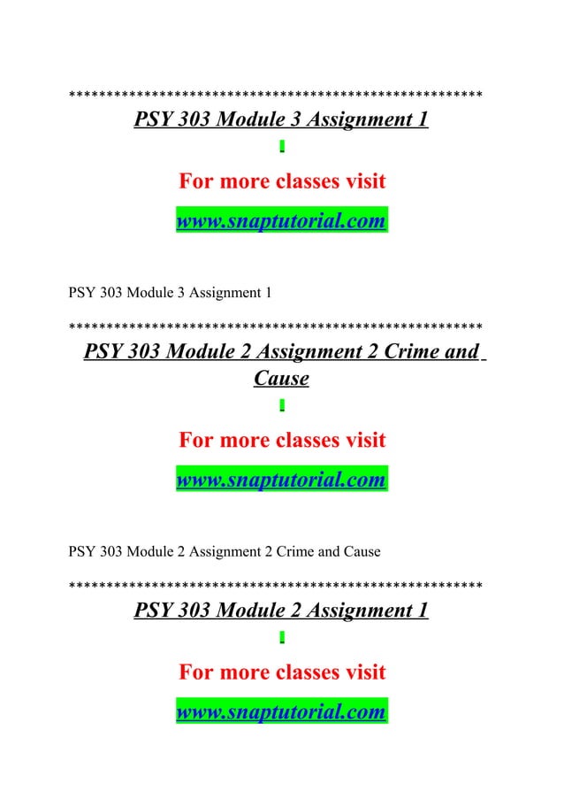 Psy 303 Enhance teaching-snaptutorial.com