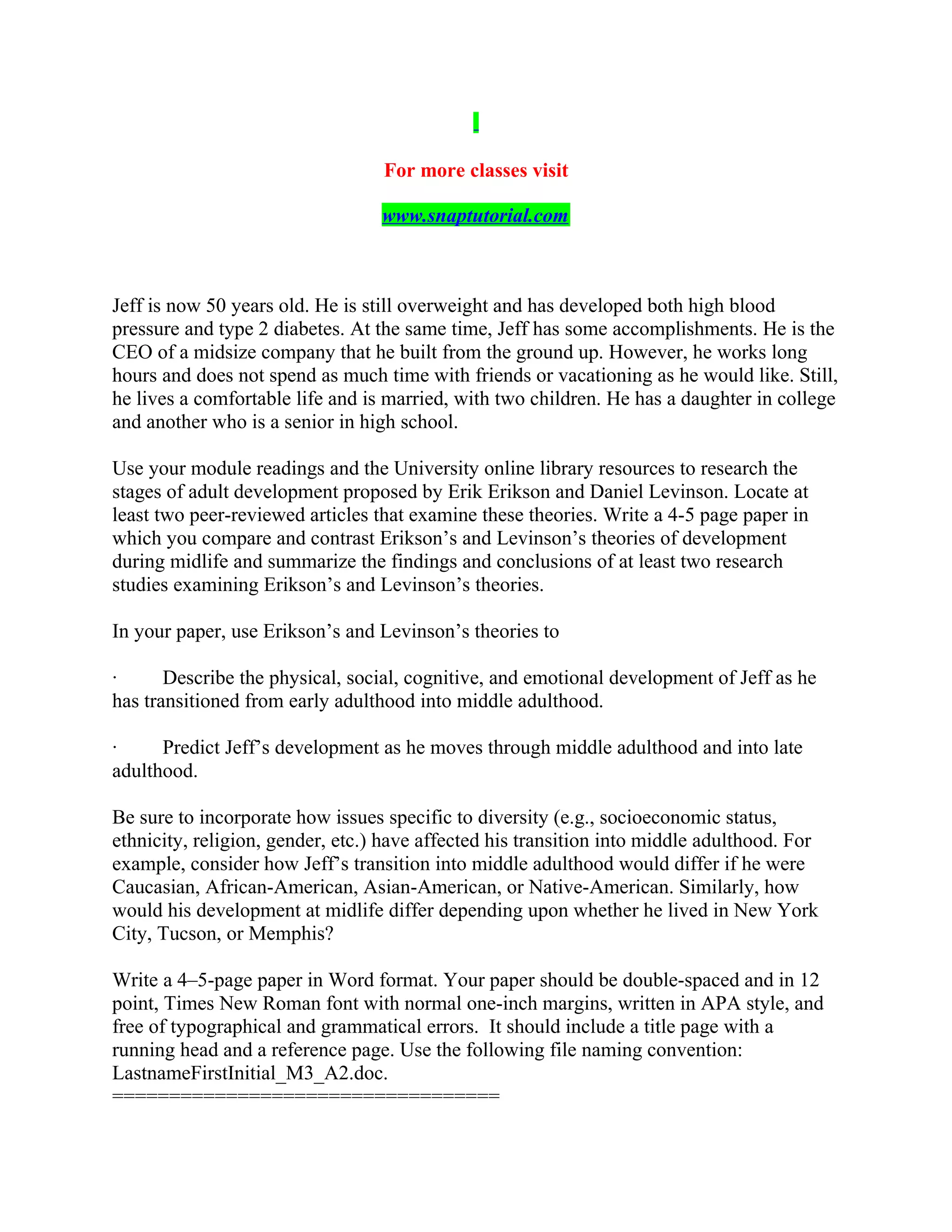 Psy 307 Massive Success / snaptutorial.com