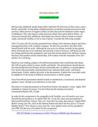 Psy 307 Massive Success / snaptutorial.com