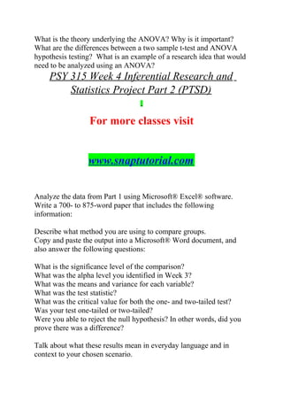 PSY 315 Exceptional Education - snaptutorial.com