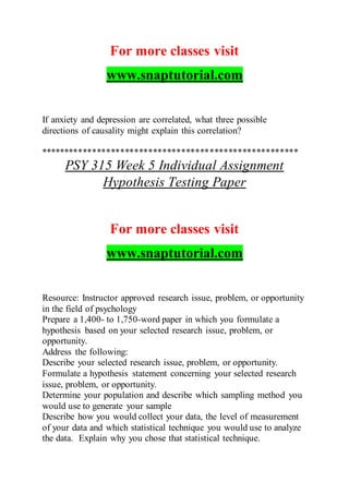 Psy 315 Education Organization-snaptutorial.com