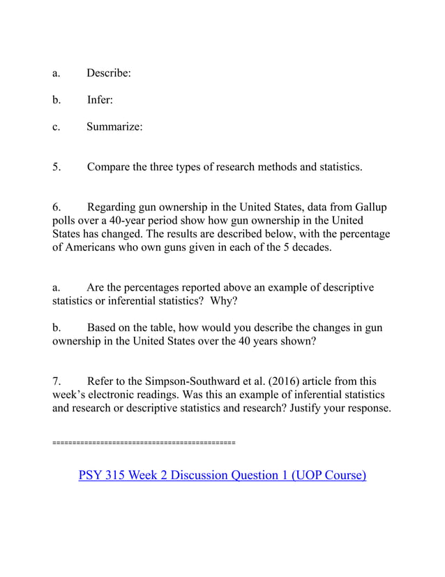 PSY 315 Effective Communication - tutorialrank.com