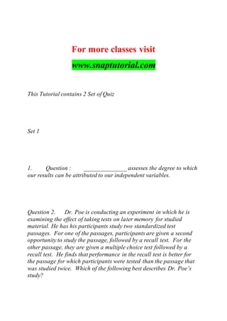 Psy 326 Education Redefined-snaptutorial.com