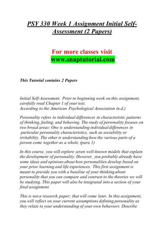 Psy 330 Education Organization-snaptutorial.com