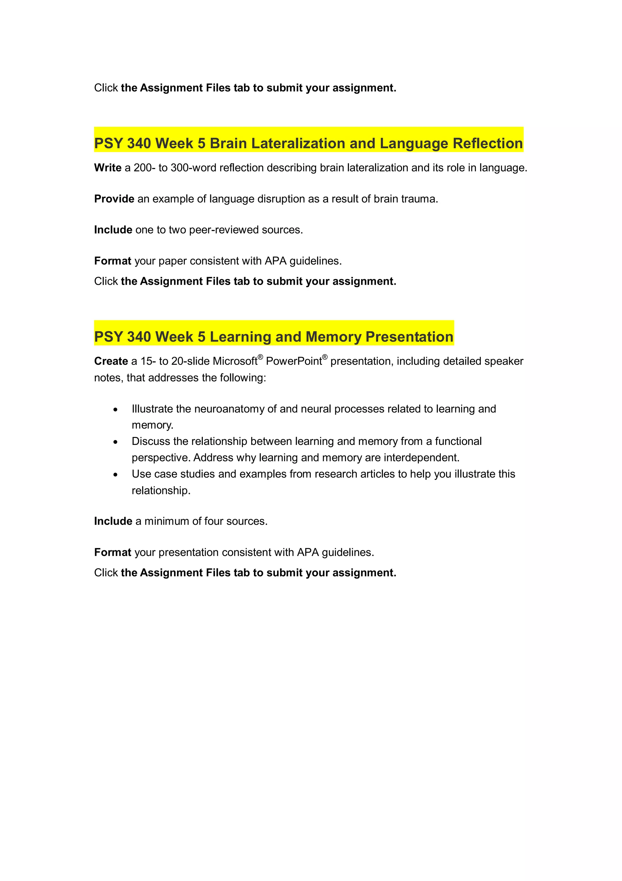 Psy 340 psy340 | PDF