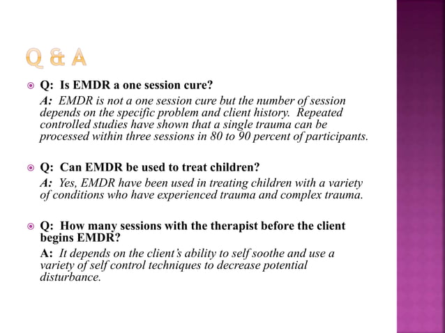 Psy360 emdr therapy 2011 | PPTX | Brain and Nervous System Disorders ...