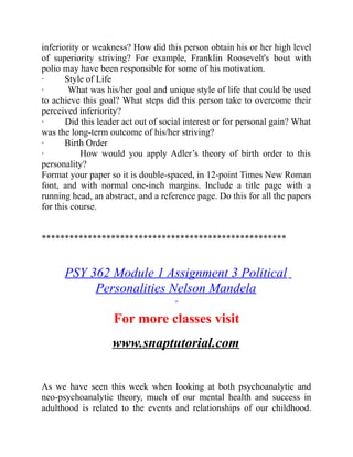 Psy 362 Effective Communication-snaptutorial.com