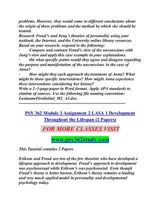 PSY 362 STUDY Become Exceptional--psy362study.com