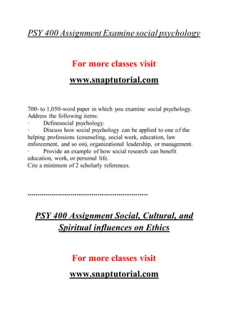 PSY 400 Exceptional Education - snaptutorial.com