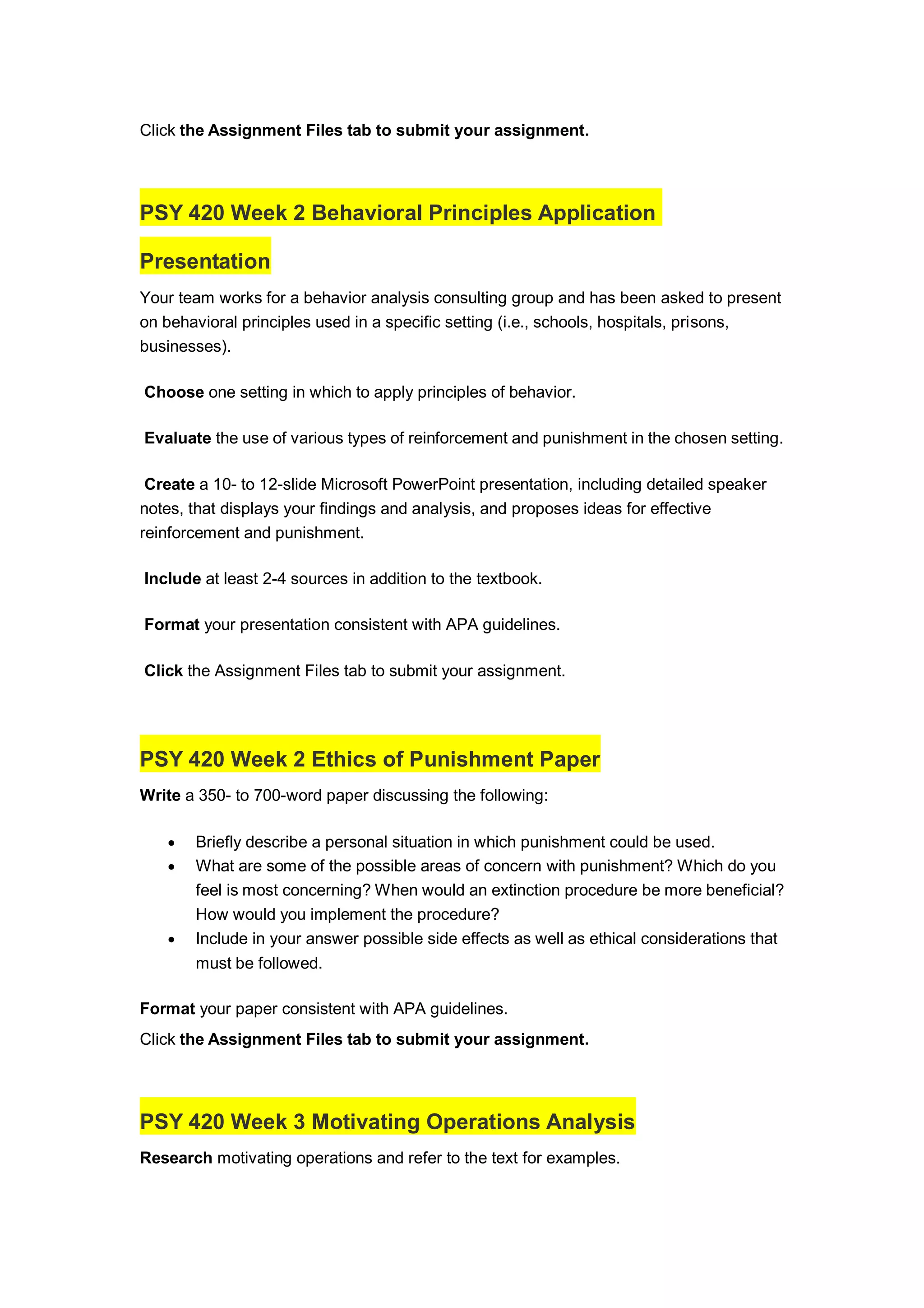 Psy 420 psy420 | PDF