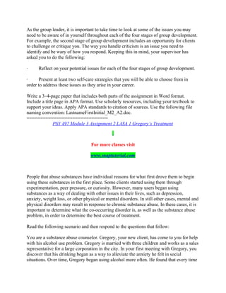 Psy 497 Massive Success / snaptutorial.com