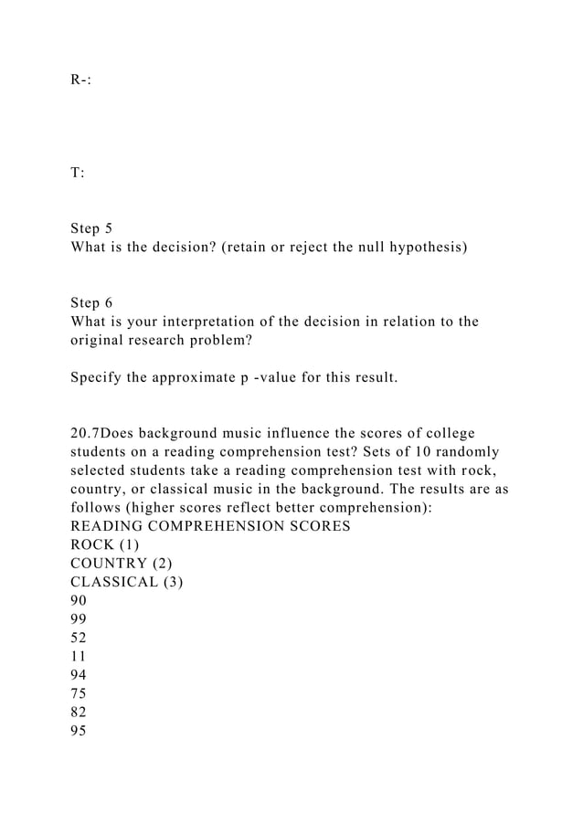 PSY520 – Module 7Answer SheetSubmit your answers in the .docx