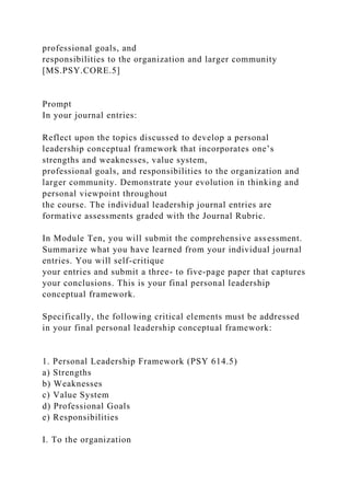 PSY 614 Final Personal Leadership Conceptual Framework .docx
