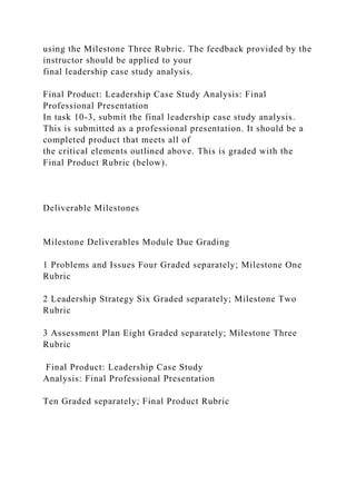 PSY 614 Final Project Guidelines and Grading Guide O.docx