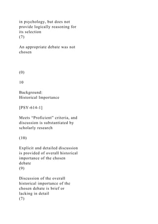 PSY 614 Position Paper Guidelines and Grading Guide O.docx