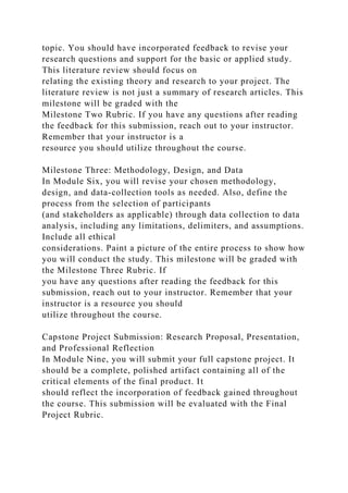 PSY 790 Final Project Guidelines and Rubric Overview .docx | Educational Assessment | Education