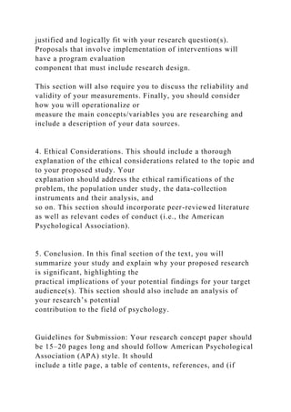 PSY 790 Final Project Guidelines and Rubric Overview .docx ...