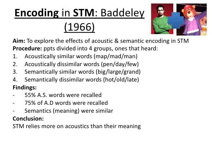 Cognitive psychology - Memory (PSYA1)