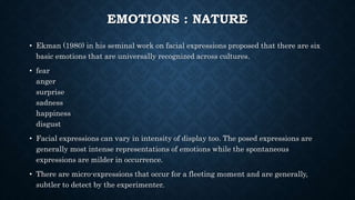 EMOTIONS~PSYCHOLOGY | PPTX