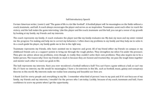 Introduction Of A Speech