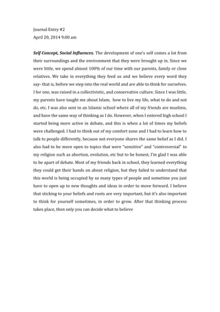 Psyc0103 journal | DOCX