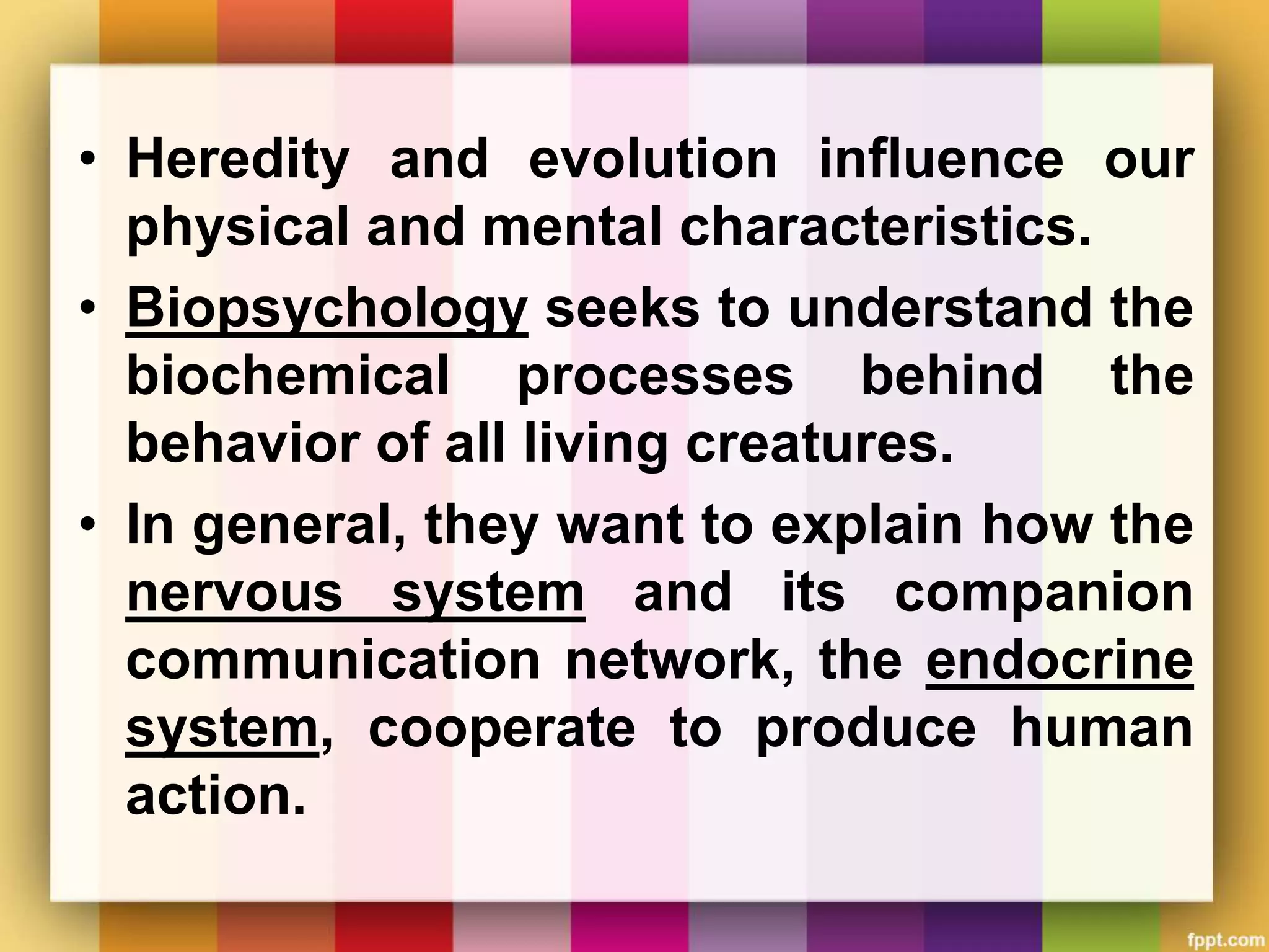 Biological Basis of Behavior | PPTX