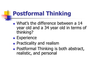 Lifespan Psychology Module 7 Early Adulthood Powerpoint | PPTX ...