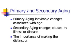 Lifespan Psychology Module 10 Late Adulthood | PPTX