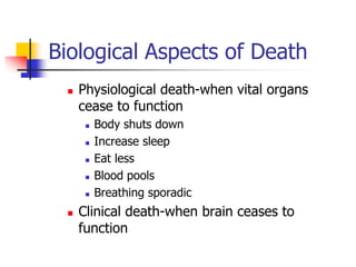 Lifespan Psychology Module 11 Death and Dying | PPTX