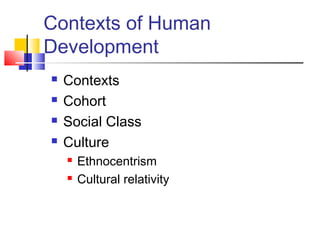 Lifespan Development Lesson 1 Slides | PPT