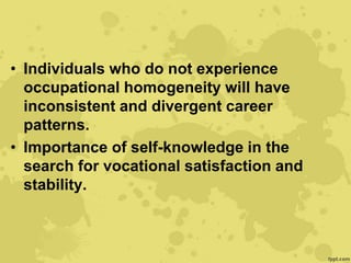 Theories of Career Development | PPTX