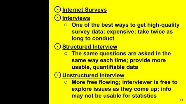 Alternatives to Experimentation: Surveys and Interviews | PPTX | Science