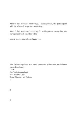 PSYC 320Behavior Modification Project Treatment Phase Report.docx