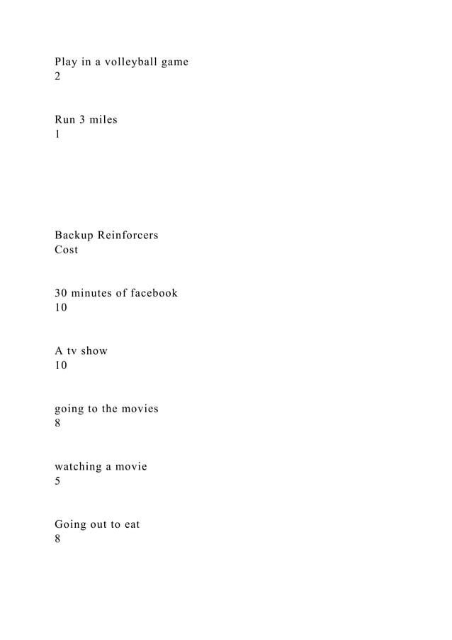 PSYC 320Behavior Modification Project Treatment Phase Report.docx ...