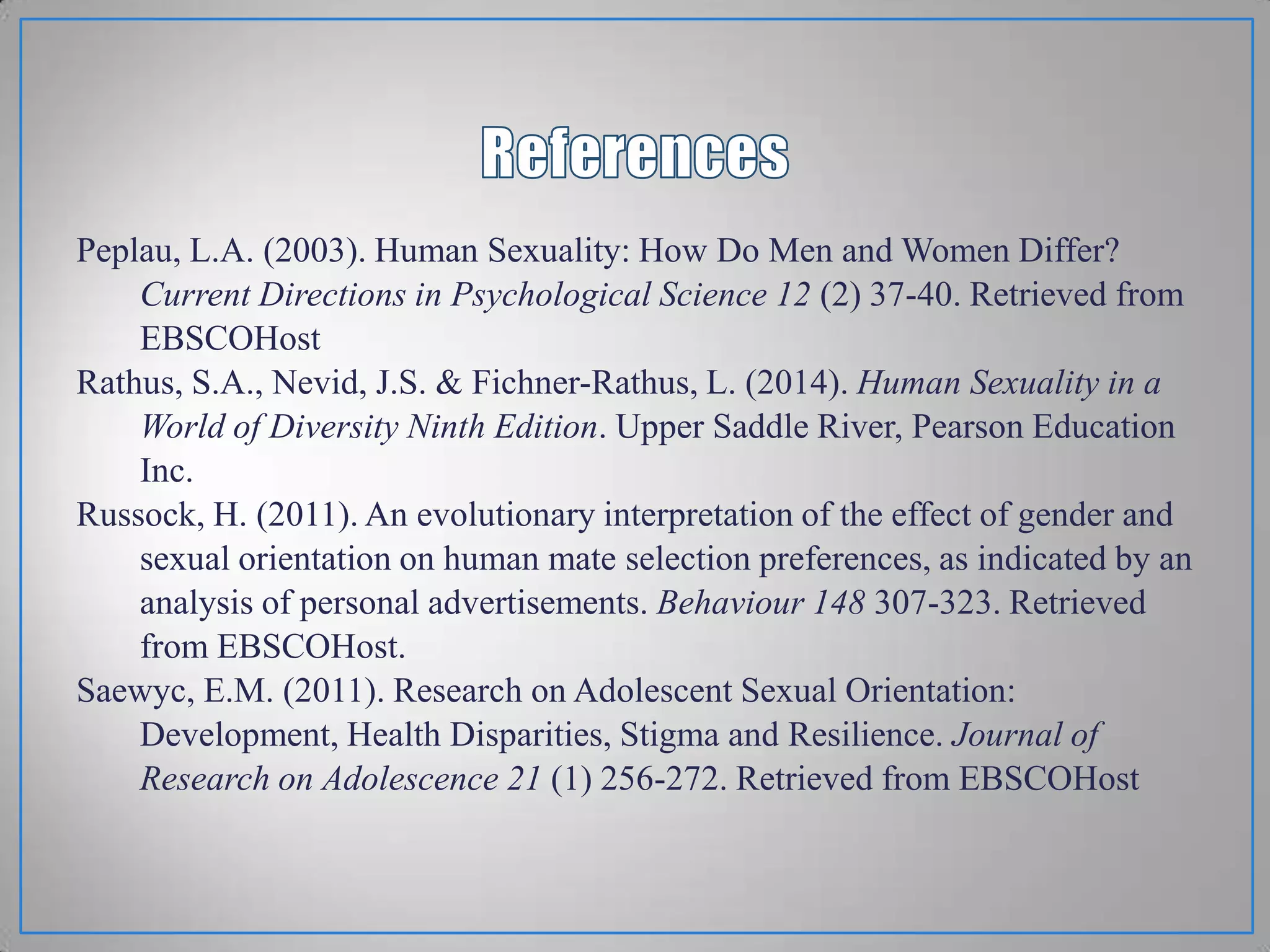 Psyc350 p5ip human sexuality presentation | PPT