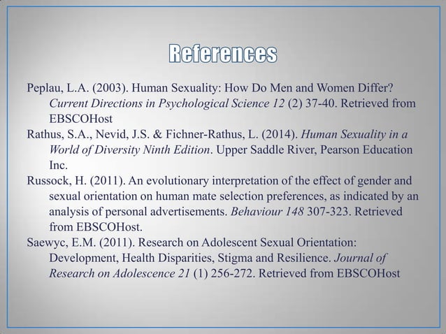 Psyc350 p5ip human sexuality presentation | PPT