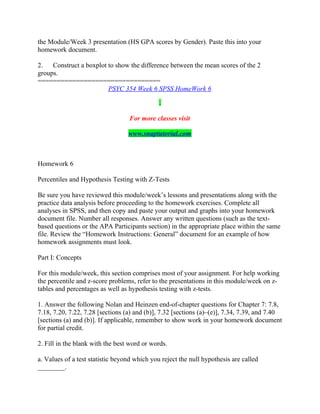 Psyc 354 Massive Success / snaptutorial.com | Technology & Computing