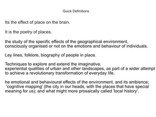 Psychogeography at geekup leeds | PDF