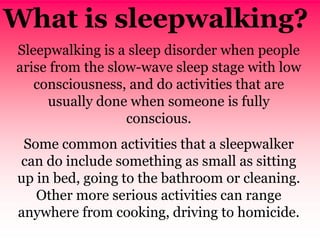 Sleepwalking | PPTX