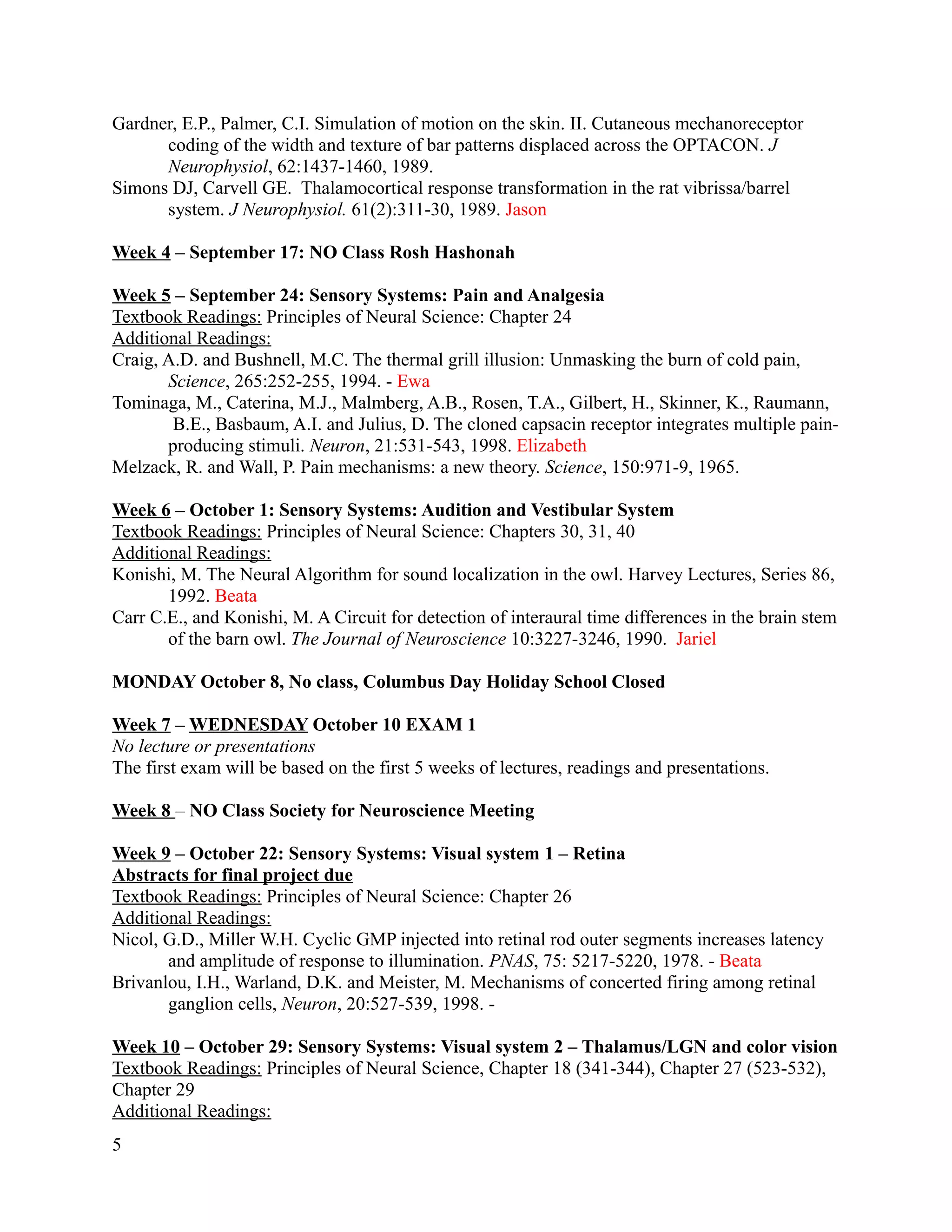 Psych 710 syllabus, queens college 2012 assignments | PDF