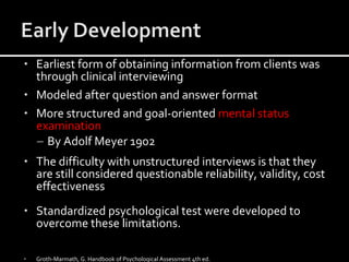 Psych 24 history of personality assessment | PPT