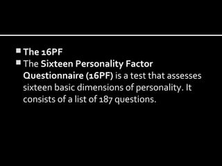 Psych 24 history of personality assessment | PPT