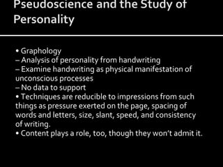 Psych 24 history of personality assessment | PPT