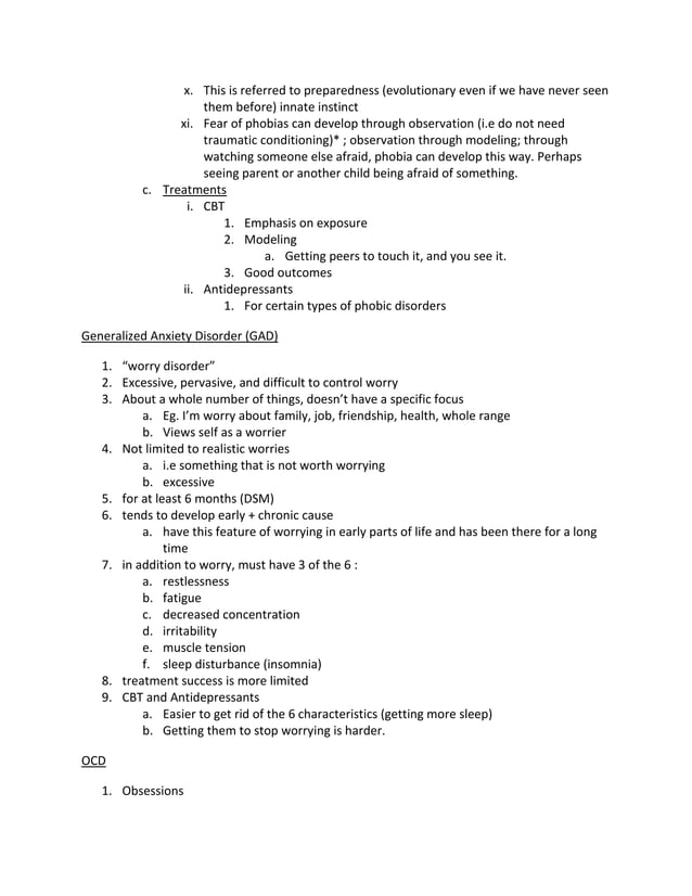 Psych 309 abnormal psych final exam notes | PDF Psych 309 abnormal psych final exam notes | PDF
