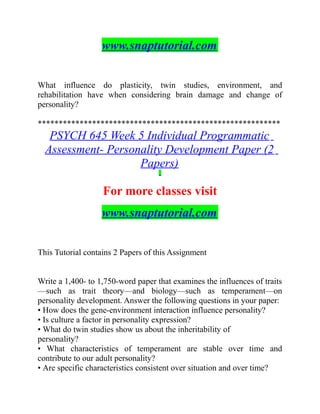 Psych 645 Effective Communication-snaptutorial.com | Educational Assessment | Education