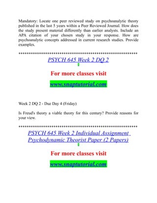 Psych 645 Effective Communication-snaptutorial.com | Educational Assessment | Education